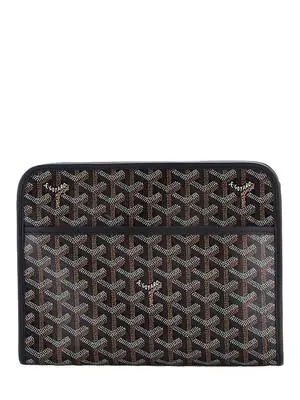 GOYARD Jouvence Mm Toiletry Pouch Coated Canvas - Black