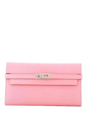 HERMES Long Kelly Wallet Epsom - Pink
