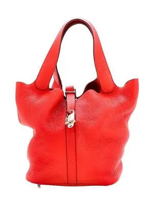 HERMES Gm Picotin Lock Bag - Red