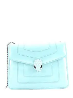 BVLGARI Small Serpenti Forever Square Shoulder Bag - Blue