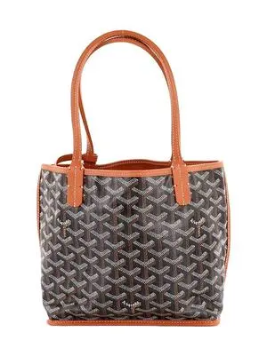 GOYARD Anjou Reversible Tote Coated Canvas - Black