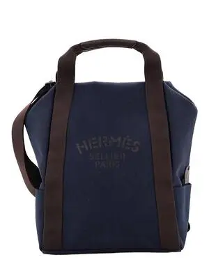 HERMES Sac De Pansage Groom Backpack - Blue