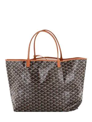 Goyard Gm Saint Louis Tote Coated Canvas - Black