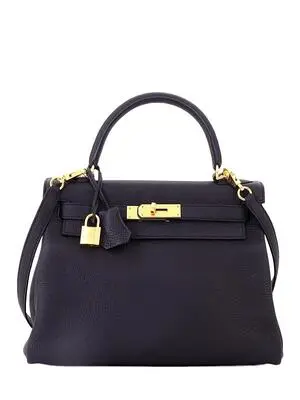 HERMES Kelly 28 Handbag - Noir