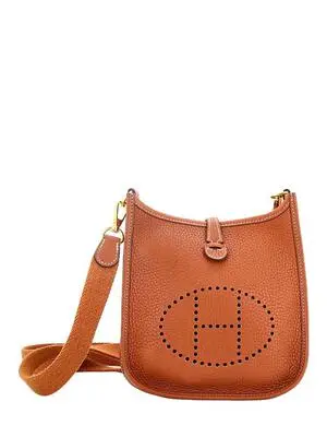Hermès TPM Evelyne Bag Gen III Clemence Brown