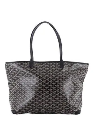 GOYARD Mm Artois Tote Coated Canvas - Black