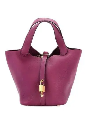 HERMES Pm Picotin Lock Bag Maurice - Purple