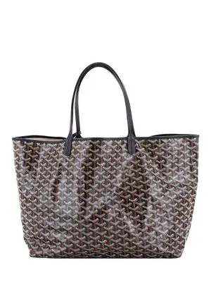 Goyard Gm Saint Louis Tote Coated Canvas - Black