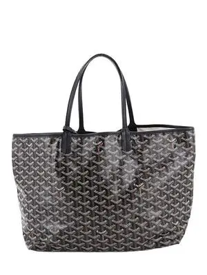 Goyard Pm Saint Louis Tote Coated Canvas - Black