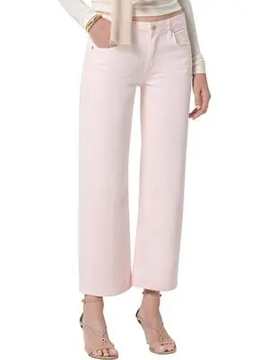 Citizens Of Humanity Faye Mid-rise Cropped Jeans - Pale Coral