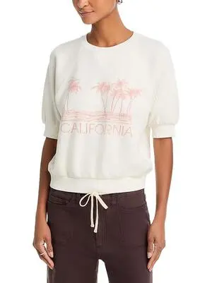 Paige Queenie Sweatshirt Top - Ivory Multi