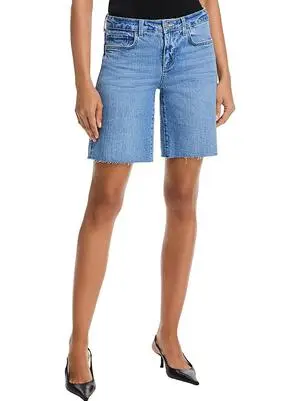 L'Agence River Mid-rise Bermuda Shorts - Scottsdale