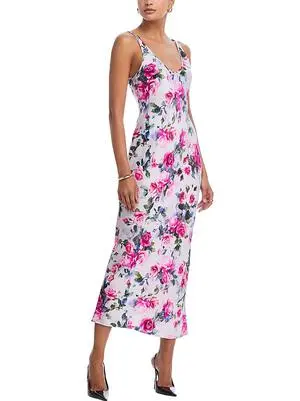 L'Agence Akiya Tank Dress Pink Multi