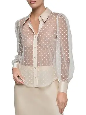 L'Agence Sophie Long Sleeve Blouse - Ecru