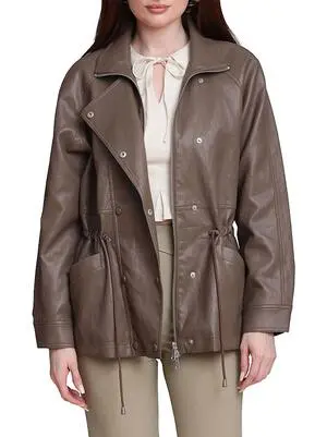 Avec Les Filles Slouchy Anorak Jacket Cafe