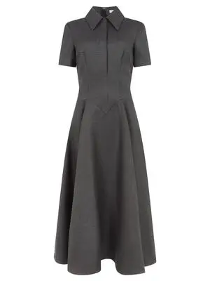 EMILIA WICKSTEAD Jody Fit And Flare Dress - Black