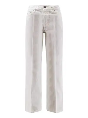 TOTEME Flared Denim Trousers - White