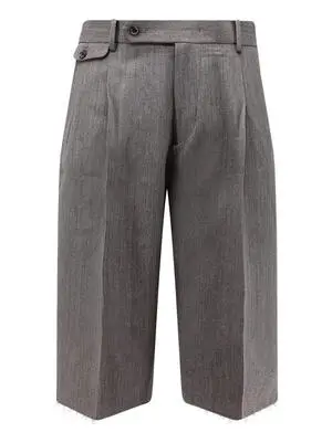 TONYWACK Wool Blend Bermuda Shorts - Grey