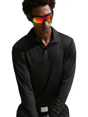 Nike Par Dri-fit Long-sleeve Golf Polo - Black