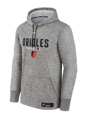 Nike Baltimore Orioles Authentic Collection Therma Mlb Pullover Hoodie - Grey