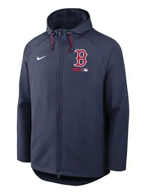 Nike Boston Red Sox Authentic Collection Therma-fit Mlb Full-zip Hooded Jacket - Blue