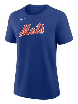 Nike New York Mets Wordmark Mlb T-shirt - Blue