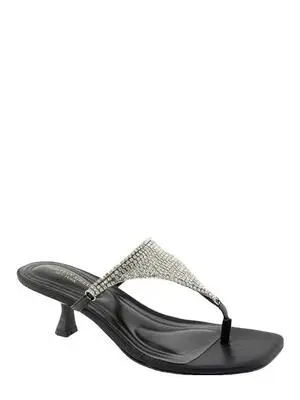 Christian Siriano Imay Kitten Heel Sandal - Black