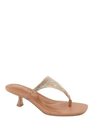Christian Siriano Imay Kitten Heel Sandal - Tan