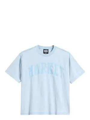 MARKET Arc Logo Appliqué T-shirt - Blue