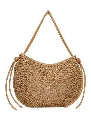Dolce Vita Freya Raffia Shoulder Bag - Natural