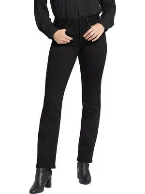NYDJ Marilyn Straight Leg Jeans - Black