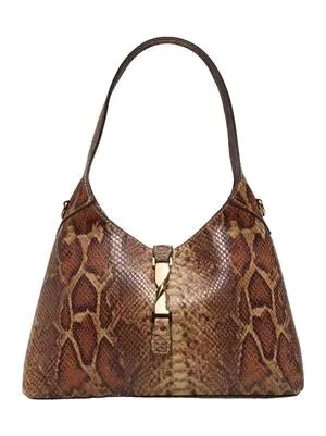 Aldo Snake Embossed Shoulder Bag - Other Brown