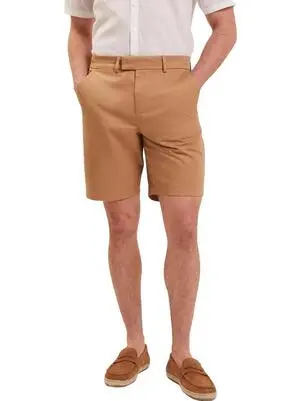 Ted Baker London Slim-fit Stretch-cotton Chino Shorts - Tan
