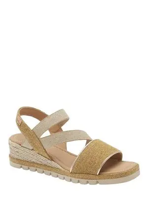 TONI PONS Oasis Wedge Slingback Sandal - Ocre