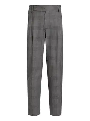 Dolce & Gabbana Glen Plaid Virgin Wool Trousers - Multicolor