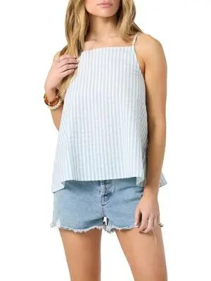 O'Neill Martina Stripe Cotton Camisole - Winter White