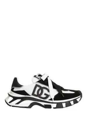 Dolce & Gabbana Dg Country Road Nylon And Leather Sneakers - Multicolor