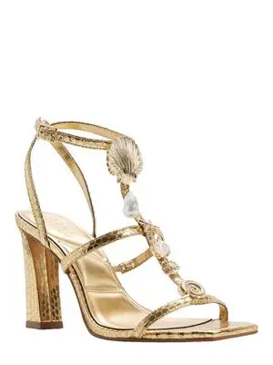 Aldo Ankle Strap Sandal - Gold