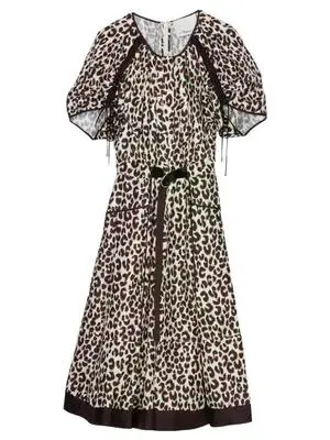 3.1 Phillip Lim Animal-print Belted Dress - Neutrals
