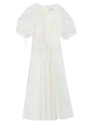 3.1 Phillip Lim Belted Pleated Dress - Neutrals