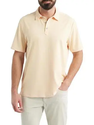 Tommy Bahama Catch The Wave Stripe Islandzone® Polo - White Peach