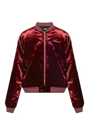 Amiri Bone Detail Bomber Jacket - Red
