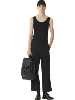LANVIN Pleated Jersey Tank Top - Black