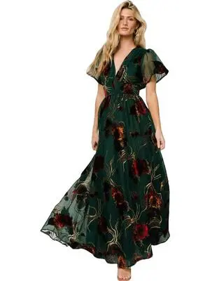 BALTIC BØRN Valen Maxi Dress Jade Multi