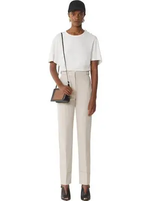 LANVIN Cigarette Pants In Technical Cotton - White