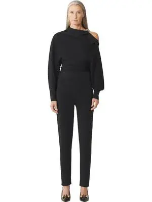 LANVIN Viscose Leggings - Black