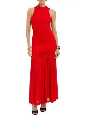 BARDOT Orlana Mesh Maxi Dress