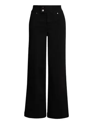 1822 Denim High-waist Wide Leg Jeans - Black