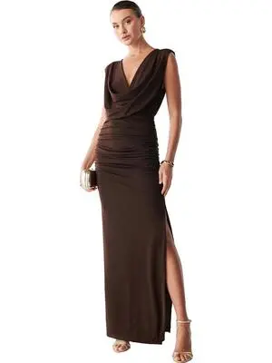 BWLDR Kaylie Maxi Dress - Chocolate