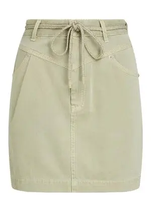 Zimmermann Denim Mini Skirt - Sage Green